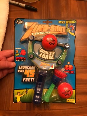 Zing Shot Launcher w Quik Zip Load LAUNCHES OVER 45 FEET Two Balls & Zartz Shotz | eBay