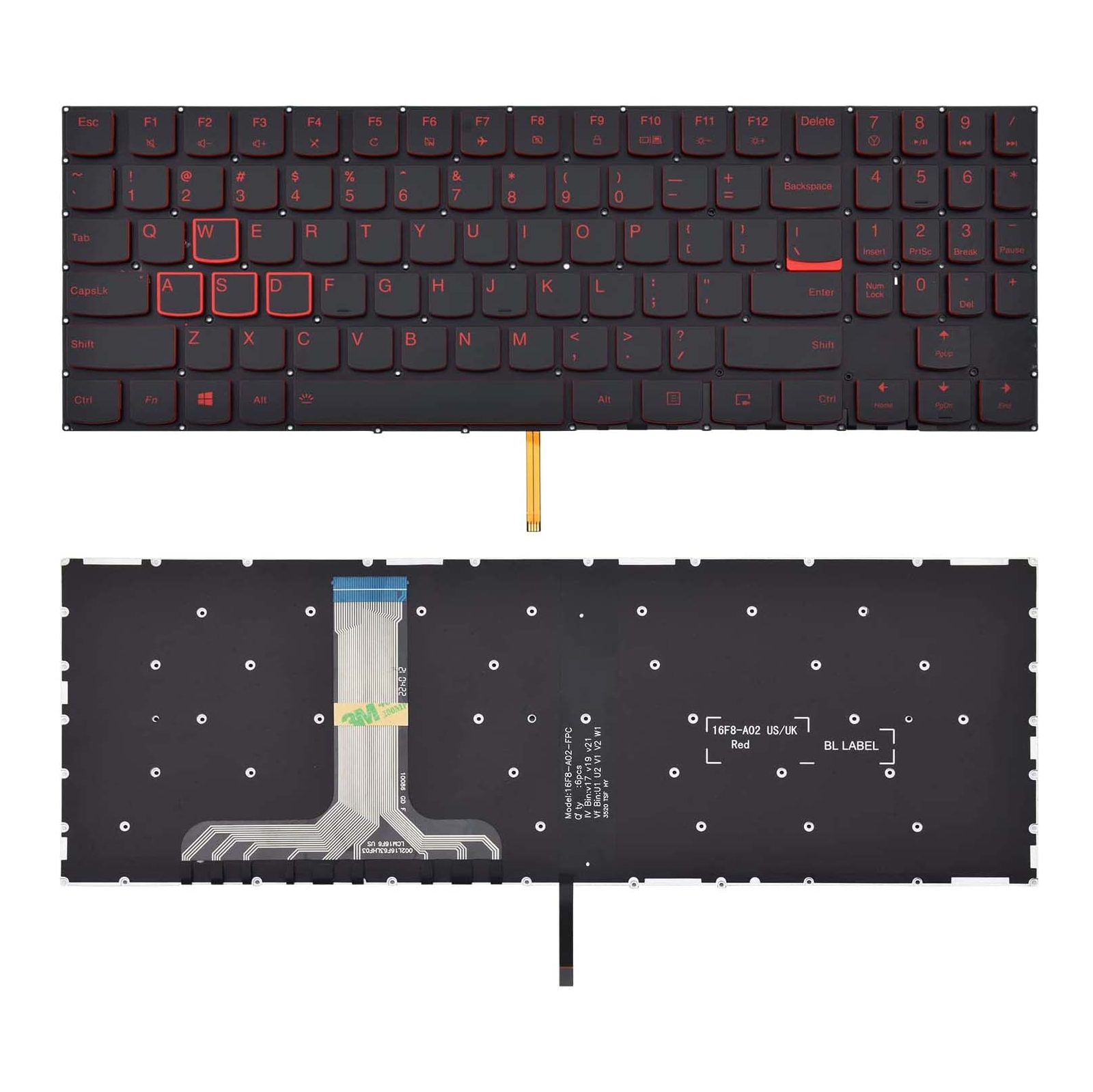 Keyboard for Lenovo Legion Y545 Y530-15ICH Y540-15IRH Y540-17IRH New US ...