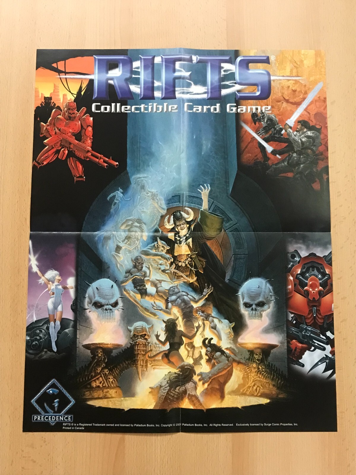 2001 Palladium Rifts Collectible Card Game Promo (Folded) Poster 16 1/4 ...