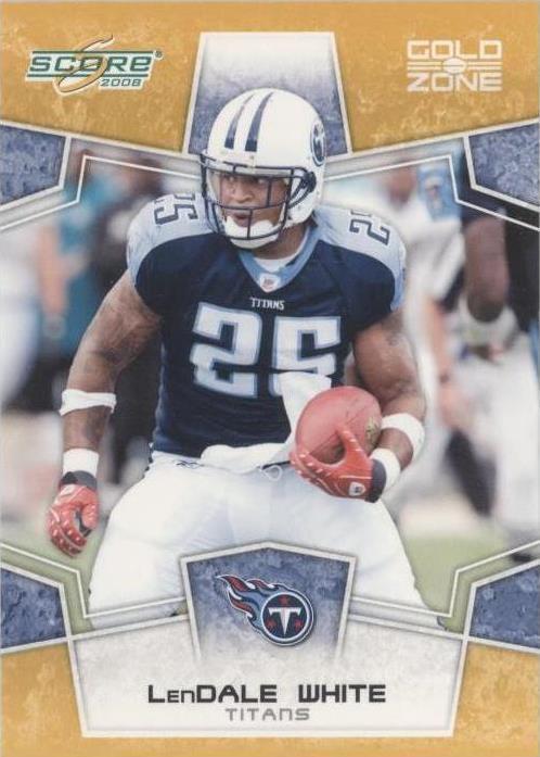 2008 Score - LenDale White #315 Gold Zone /400 for sale online | eBay