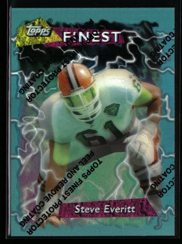 Steve Everitt 1995 Finest #66 Refractors Cleveland Browns | eBay