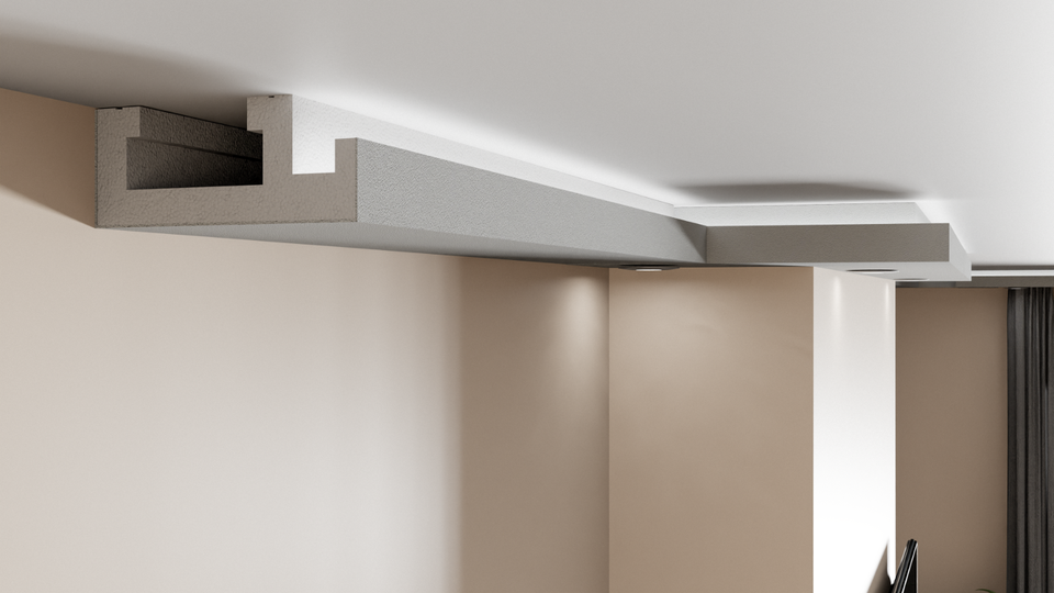 COVING GU10 DOWNLIGHT AND LED EPS PLASTER COATED Ceiling Wall *PREMIUM ...