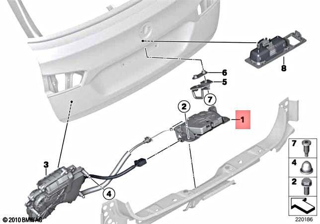 DECKLID Lock Actuator 51247269544 Fits 2015 BMW 428i OEM for sale ...