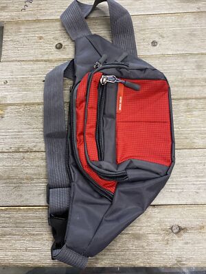 Maxx Gear Grey/Red Fanny Pack | eBay