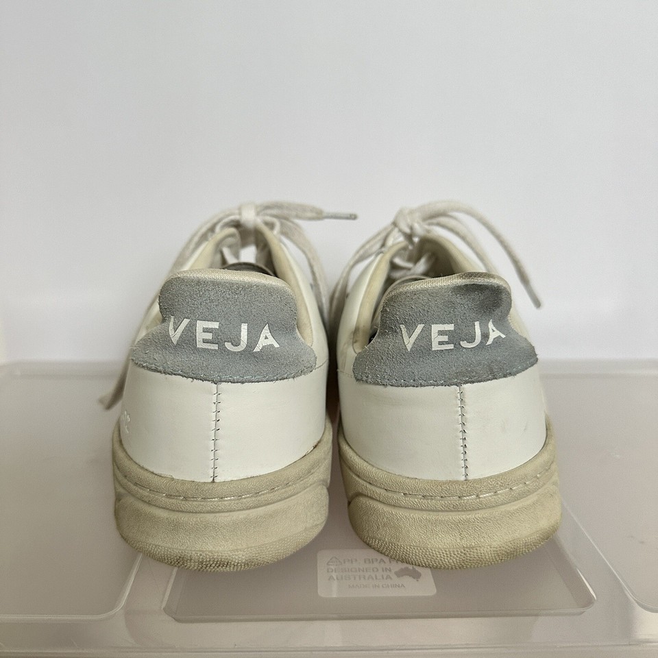 Veja V-12 - Leather White Steel - 41/10 | eBay