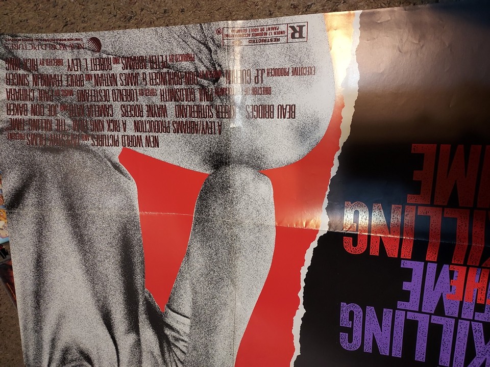 1987 THE KILLING TIME vintage movie poster Beau Bridges Kiefer ...