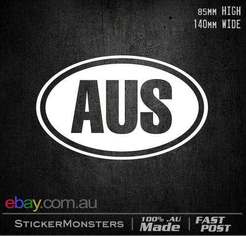 AUSTRALIA International Oval Sticker AUS 140mmW Car Caravan Boat Truck ...