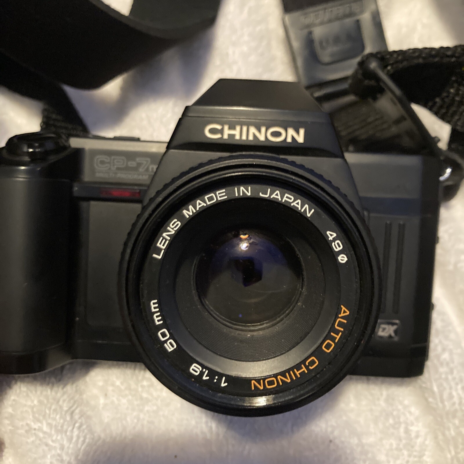 vintage chinon CP-7M SLR Camera for parts or repair with extras see ...