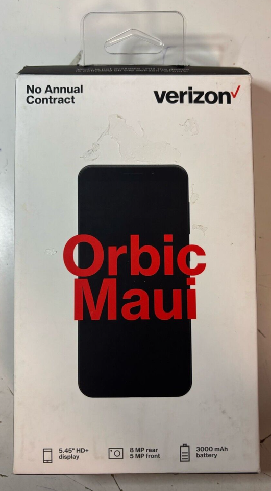Open Box Orbic Maui RC545L Cellphone Black 16GB Verizon Locked | eBay