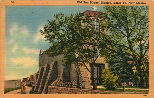Old San Miguel Mission, Santa Fe, New Mexico Vintage Postcard | eBay