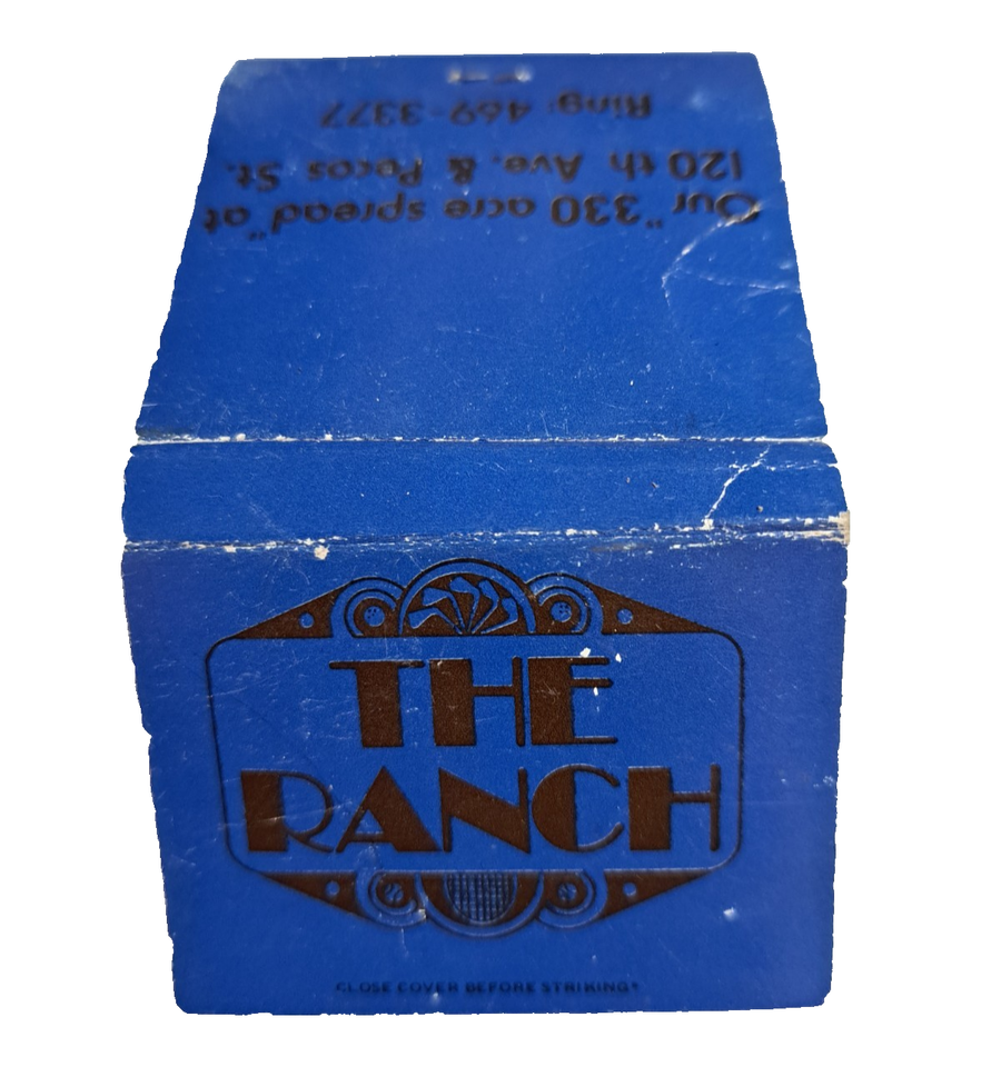 Advertising Matchbook Colorado The Club on The Ranch Golf Tennis Food ...