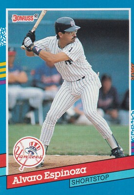 1991 Donruss #226 Alvaro Espinoza New York Yankees + (Yes 4 Free ...