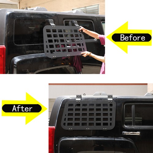 Exterior Rear Window Molle Panel Modular StorageBracket For Hummer H3 ...