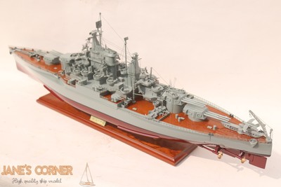 USS CALIFORNIA (BB-44) battle ship 100cm (39.4") - High quality wooden ...