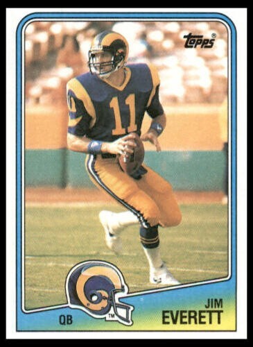 1988 Topps #288 Jim Everett Los Angeles Rams Football Card | eBay