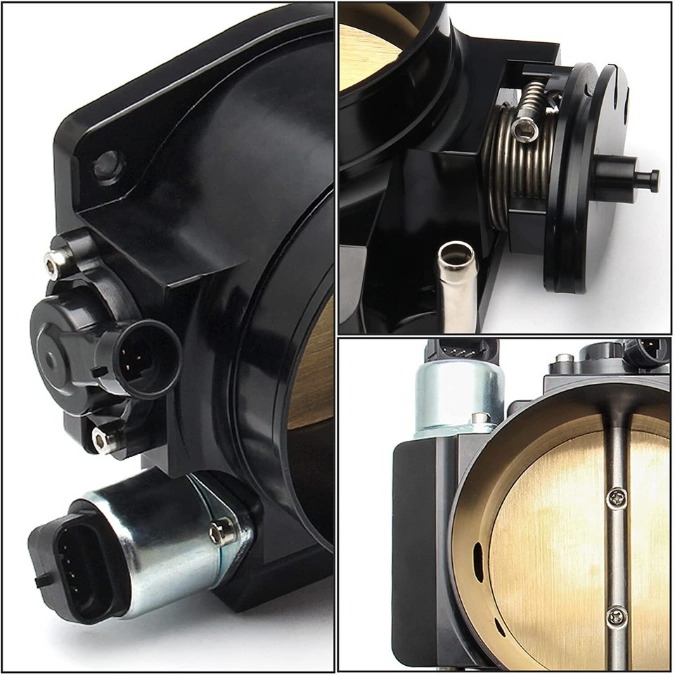 92mm Throttle Body & TPS IAC Throttle Cable Bracket for LSX LS LS1 LS2 ...