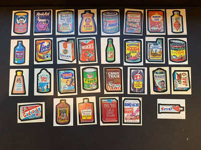 1973 Topps Wacky Packages 1st Series 1 Complete Sticker White Card Set ...