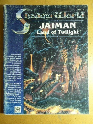 Jaiman Land of Twilight Rolemaster Shadow World By I.C.E. Booklet Only ...