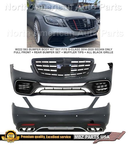 S-Class S63 AMG Bumpers Body Kit Grille S550 Facelift S550 2014 2015 ...