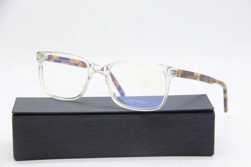 NEW ANDY WOLF MOD. 4492 COL. C CLEAR TORTOISE AUTHENTIC EYEGLASSES W/CASE 51-17 | eBay
