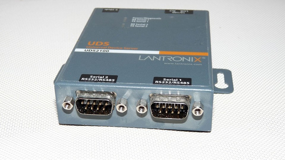 Lantronix 2 Port Serial (RS232/ RS422/ RS485) to IP Ethernet Server ...