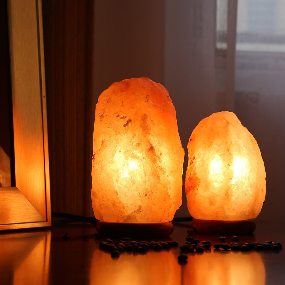 NATURAL HIMALAYAN ELECTRIC SALT LAMP CRYSTAL SALT LIGHT IONISER RELAX ...