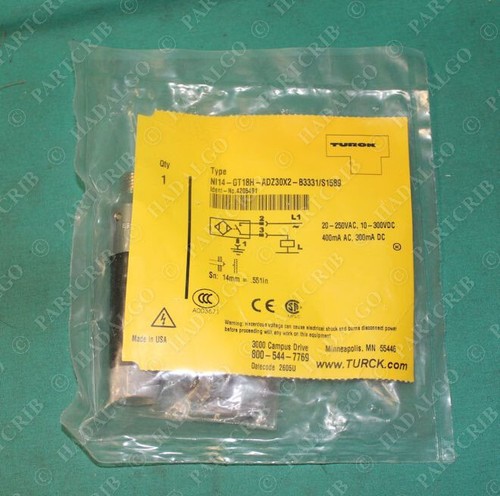 Turck, NI14-GT18H-ADZ30X2-B3331/S1589, 4205491, Proximity Sensor Switch ...