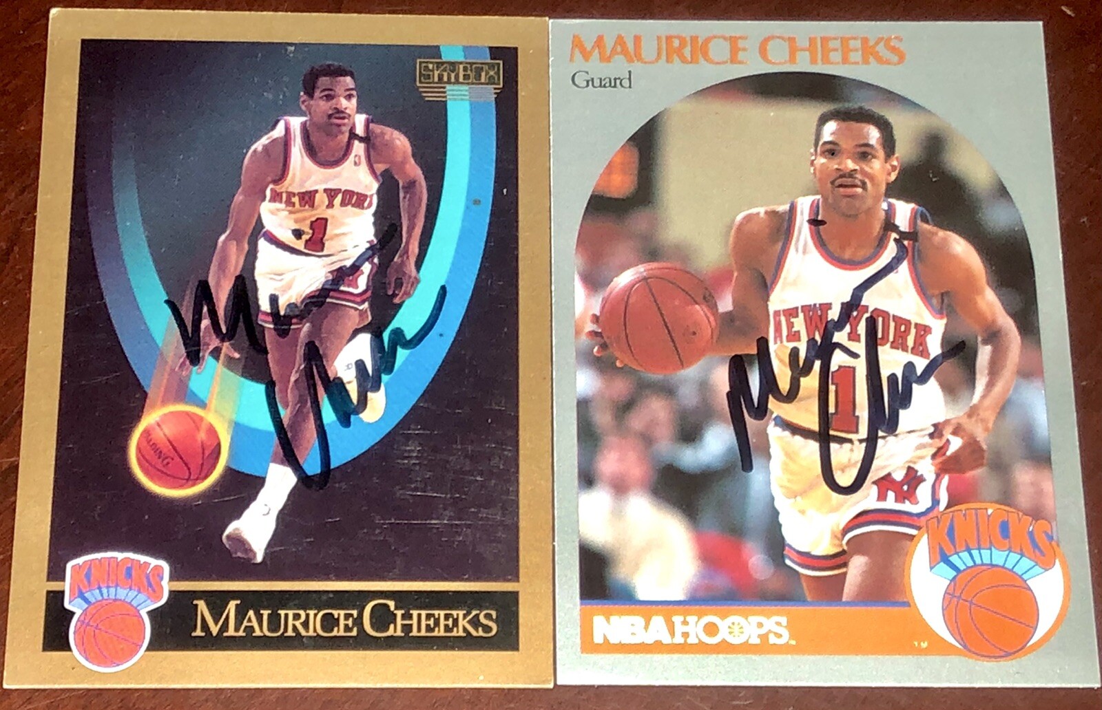 Maurice Cheeks New York Knicks NBA HOFer auto autograph basketball card ...