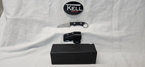 Tkell Knives Nightgaurd 80CRV-2 Black Grips | eBay