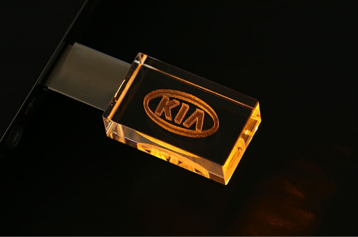 USB Flash Drive 2.0 Metal Stick Car Logo KIA Fan Lover Driver Gift LED ...