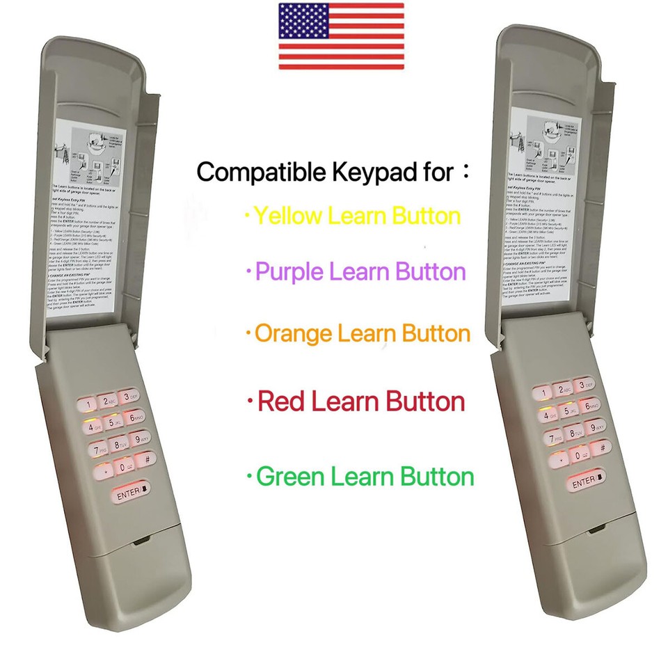 877Max for Liftmaster Garage Door 877Max 877LM Wireless Keypad Systems ...