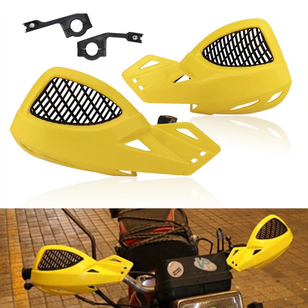Yellow 7/8" Handlebar Hand Guards Protector Universal For Dirt Bike ATV ...