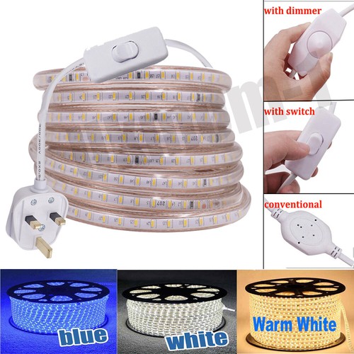 UK Plug LED Strip Lights 3014 Waterproof Commercial Light Home Decor ...