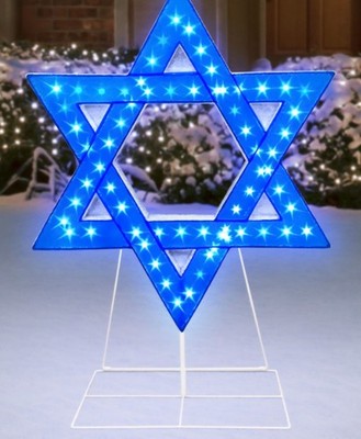 Outdoor 36" LED Star of David lawn decoration | eBay