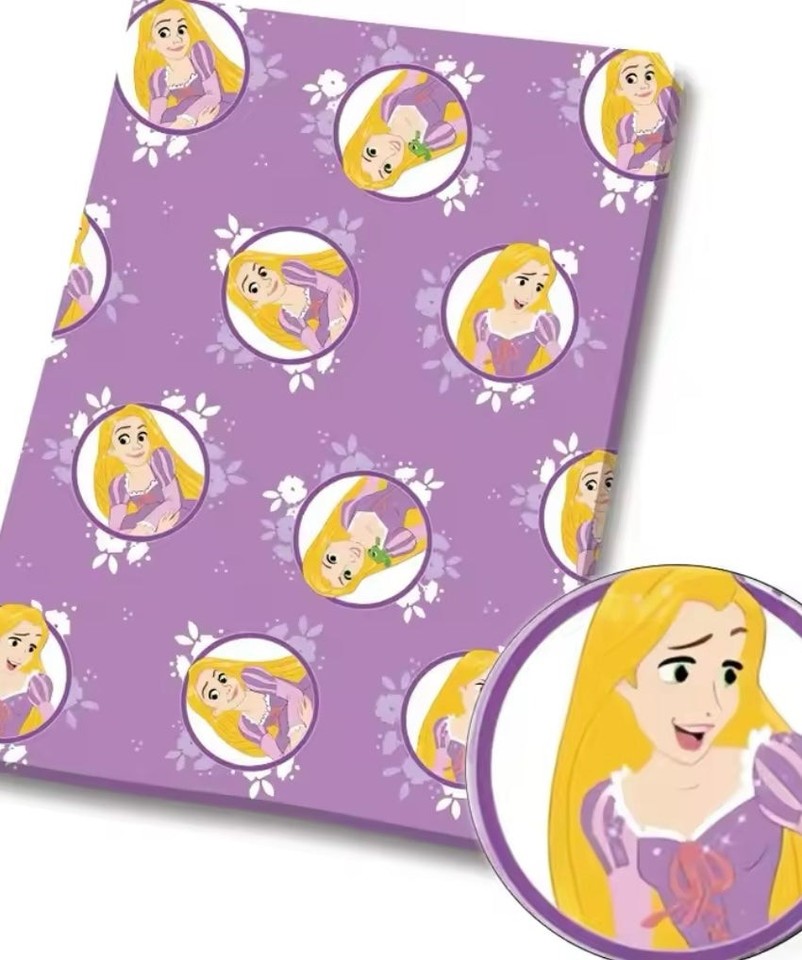 Disney Rapunzel princess Tangled Pascal polyCotton Fabric Half Yard (18 ...