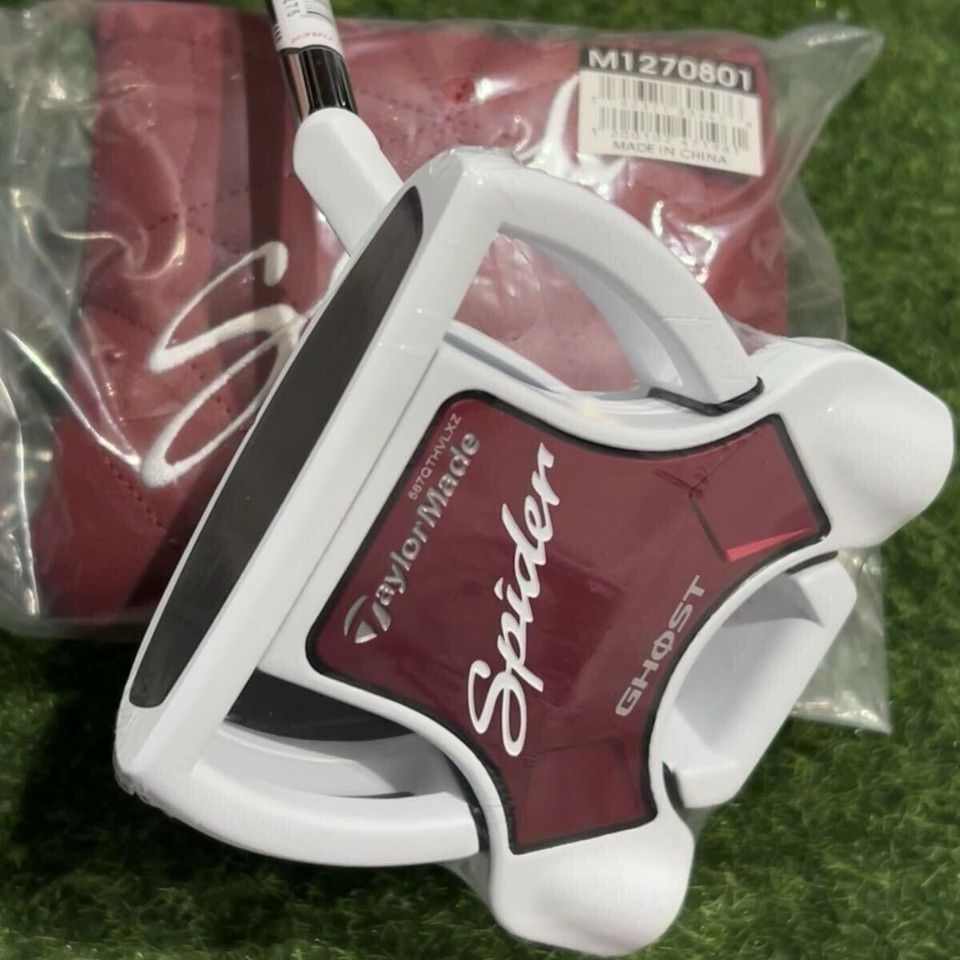 33 Inch Taylormade Spider Ghost White Small Slant Putter Short Neck Neo ...