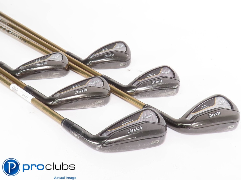Callaway EPIC STAR Forged 5-PW IRON SET - ATTAS 50 Senior Flex Graphite 433282 | eBay