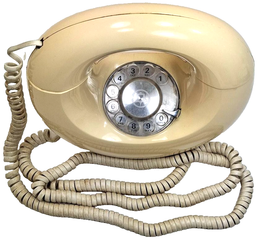 Vintage Western Electric Rotary Sculptura Telephone Donut Phone Off ...