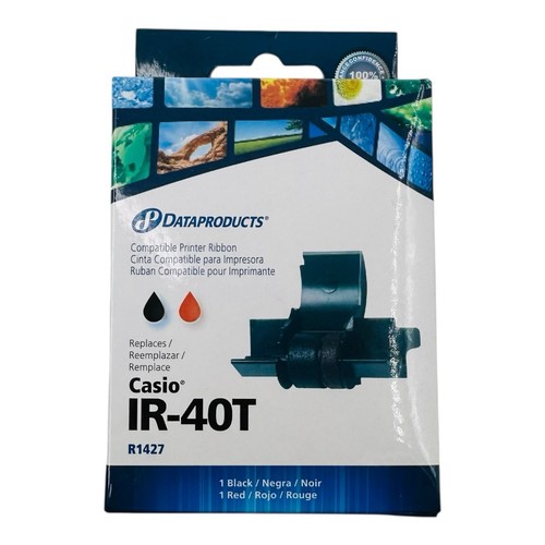 Data Products R1427 Compatible Ink Roller for Casio IR-40T Black/Red ...