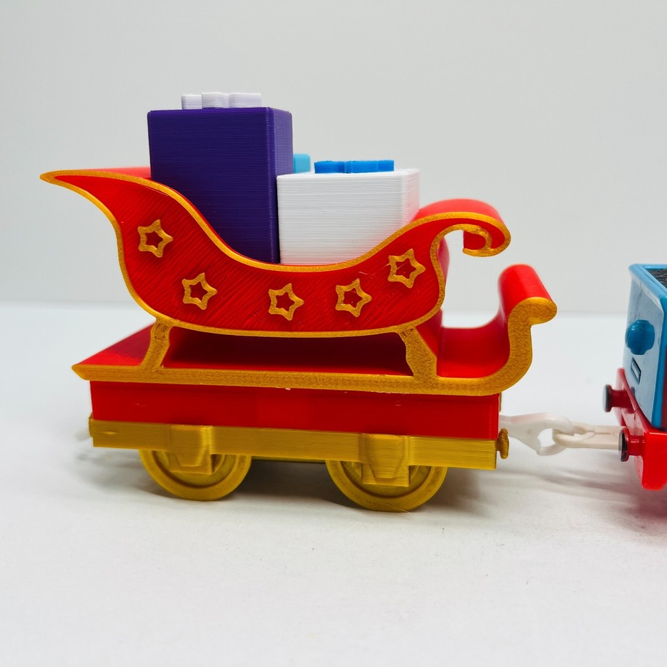 Thomas & Friends Christmas Train CUSTOM 3D PRINTED Rudolph & Santa ...