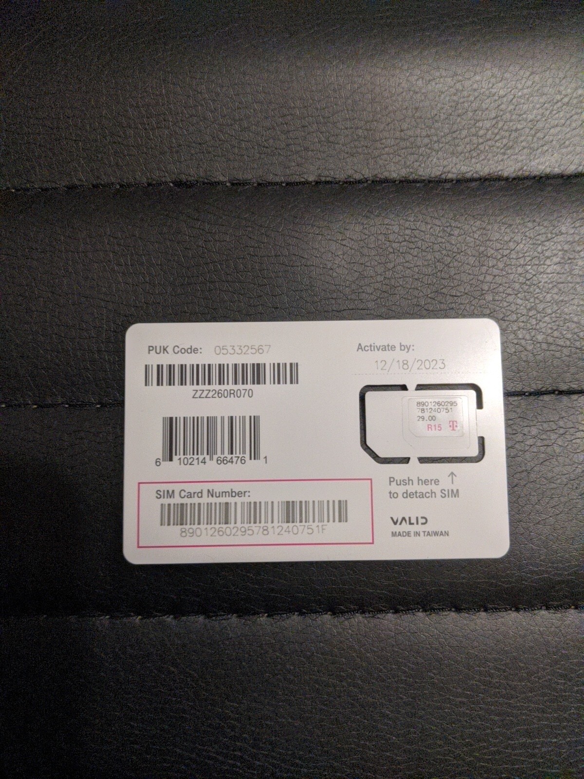 T-MOBILE Triple SIM Card R15 "3 in 1" NANO • 4G 5G LTE • NEW SIM ...