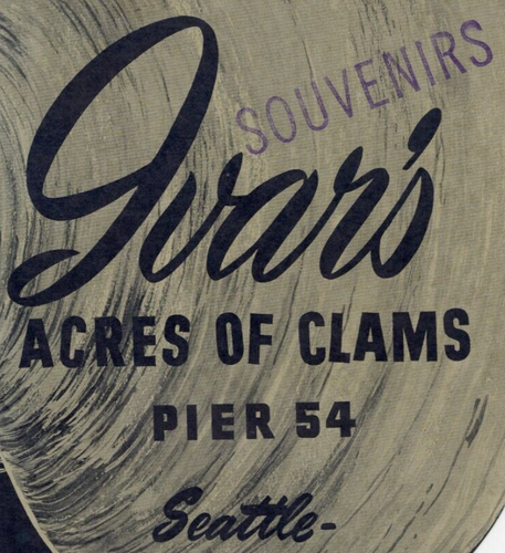 Vintage Menu Ivars Acres Of Clams Pier 54 Seattle Wa Pacific NW Chowder ...