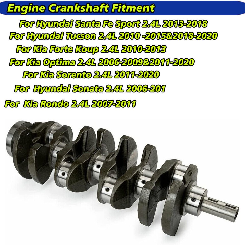 Engine Crankshaft Rods Bearing Kit For Hyundai Sonata Kia Forte 2.4L ...