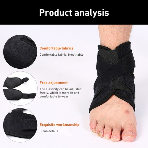 Ankle Brace Support Compression Sleeve Plantar Fasciity Foot Wrap Pain ...