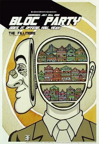Bloc Party Poster Fillmore Juli 2008 Does Es Beleidigen Du Yeah Block ...