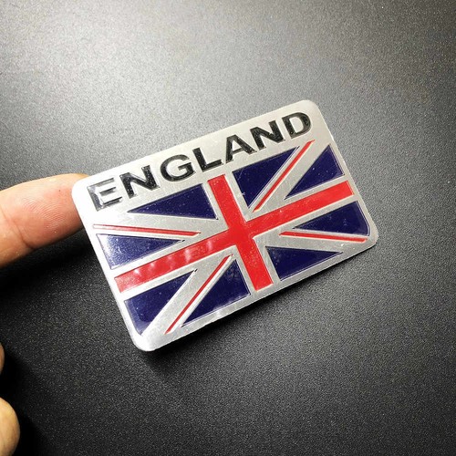 1Pcs Aluminum England Flag Rectangular Car Body Side Sticker Emblem ...