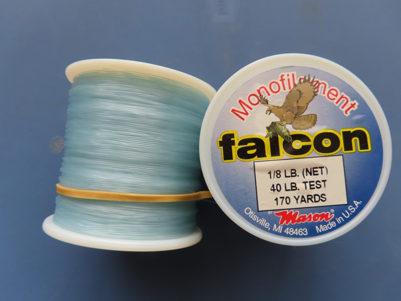 2 spools Falcon Monofilament Fishing Line 40 LB. Test 170 yard Spools ...