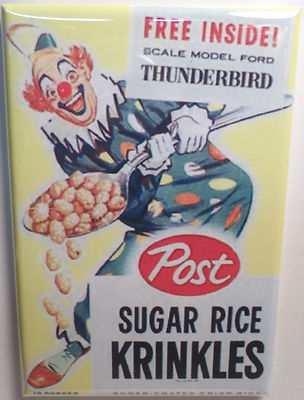 Sugar Rice Krinkles Vintage Cereal Box 2" x 3" Refrigerator or Locker ...