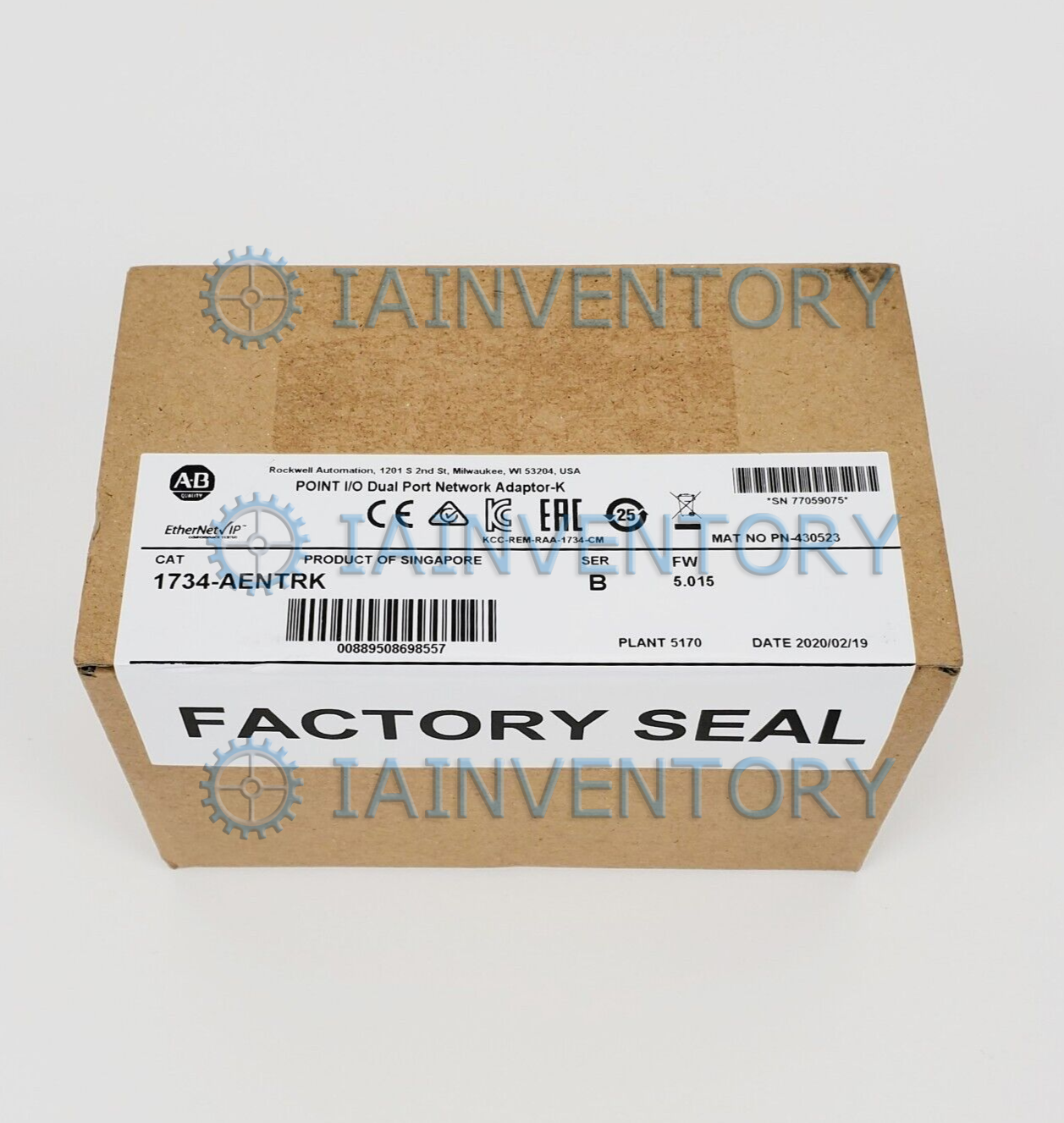 Allen-Bradley 1734-AENTR Point I/O Dual Port Network Adaptor for sale ...