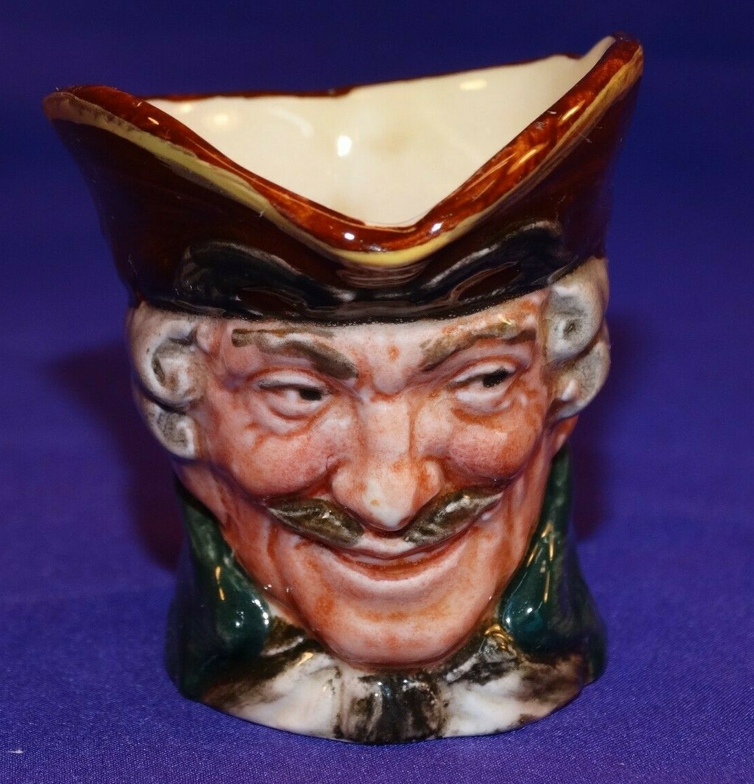 VINTAGE ROYAL DOULTON 2 1/4" CHARACTER / TOBY JUG DICK TURPIN MASK UP ...